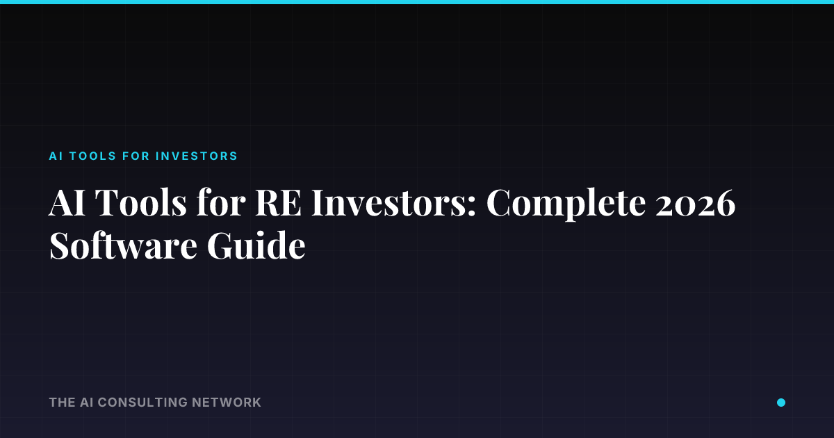 Best AI Tools for Real Estate Investors 2026 (Tested)